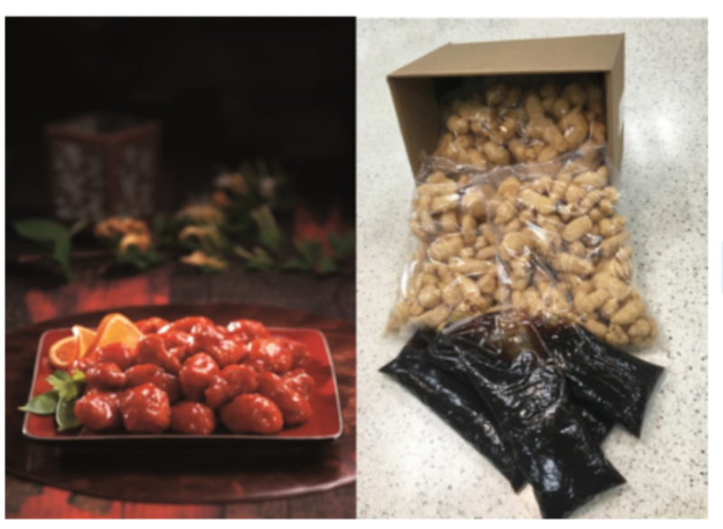 NEW: 12 lb Orange Chicken Meal Kit, 2- 4 lb bags of Tempura Chicken, 4 ...