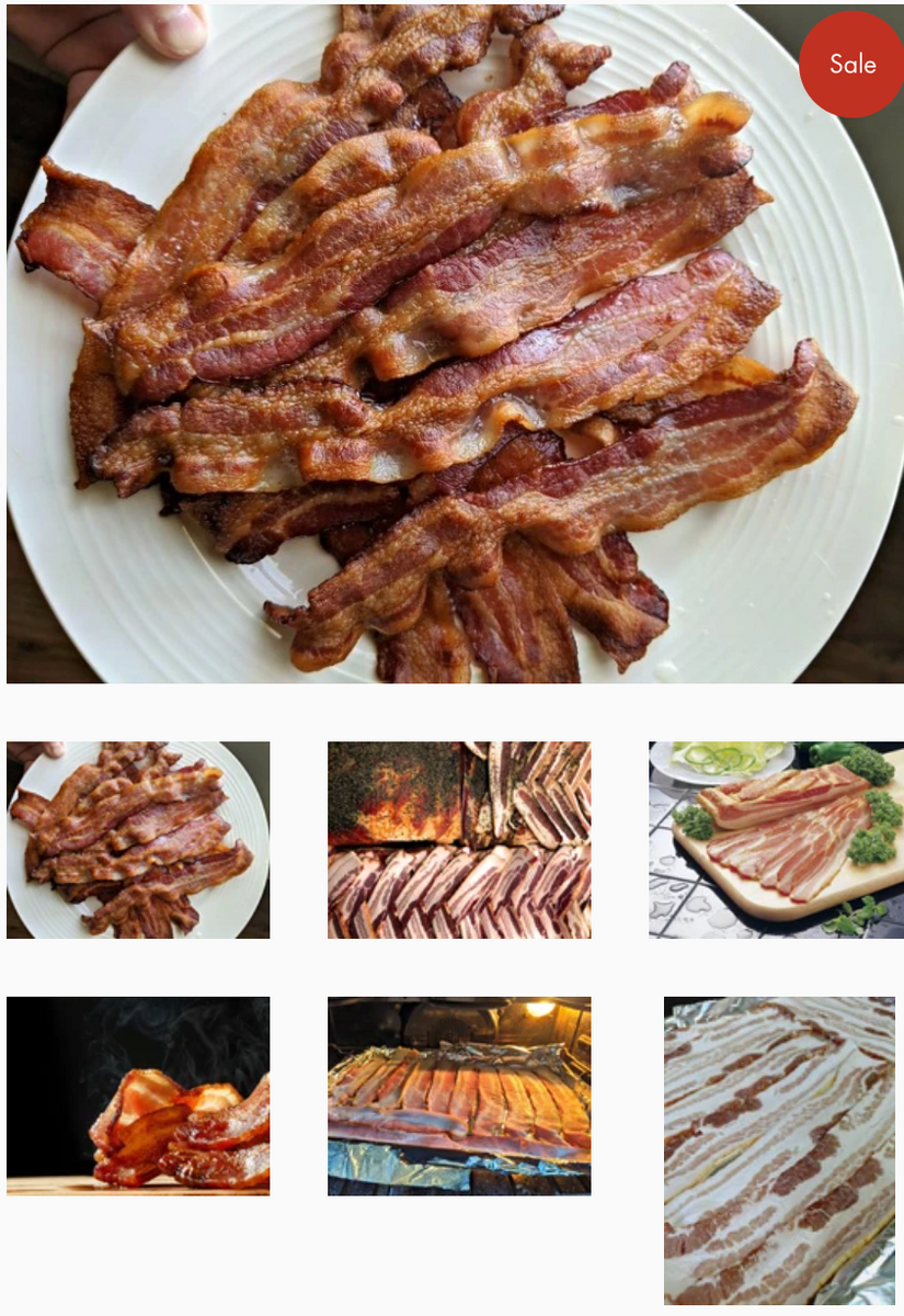 PRICE DROP: 15 lb Case: Thick Cut Bacon, Honey Cured, Locally Made ...
