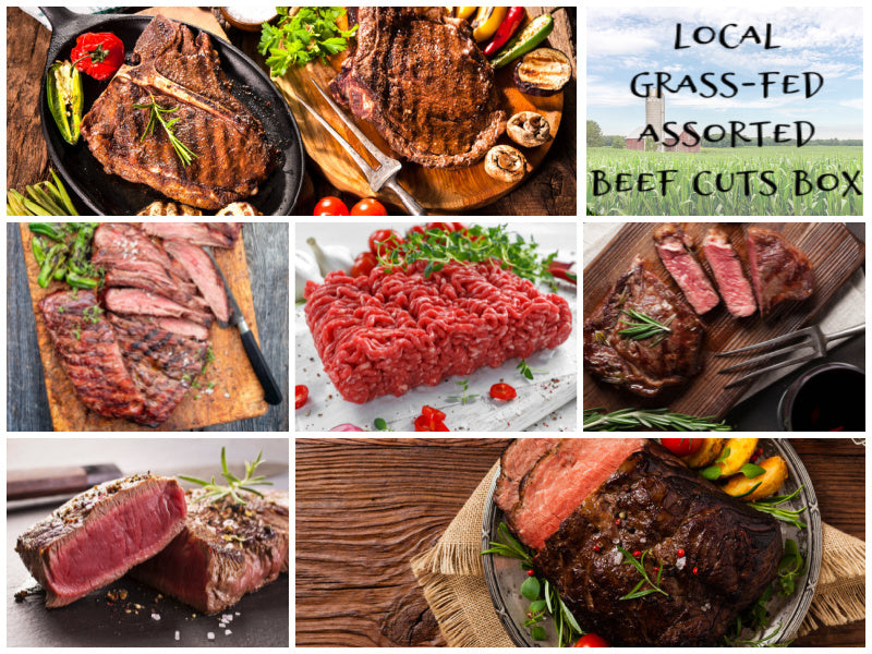 PRICE DROP: 20 lbs. Local Grassfed/Finished Mixed Cuts Beef Box, Golde ...